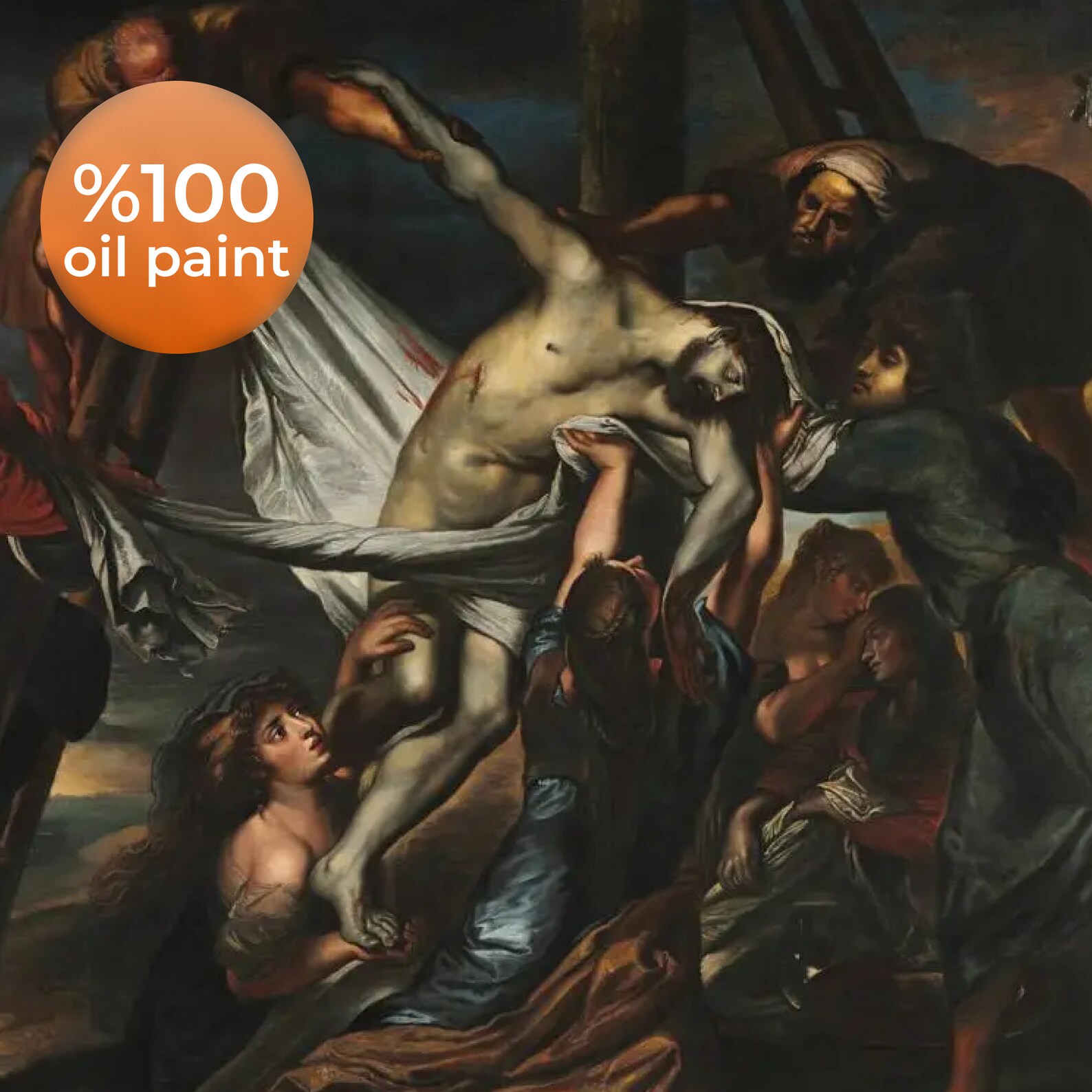 Peter Paul Rubens Die Kreuzabnahme, Oil Painting Reproduction, Framed Painting, Home Decor Wall ...