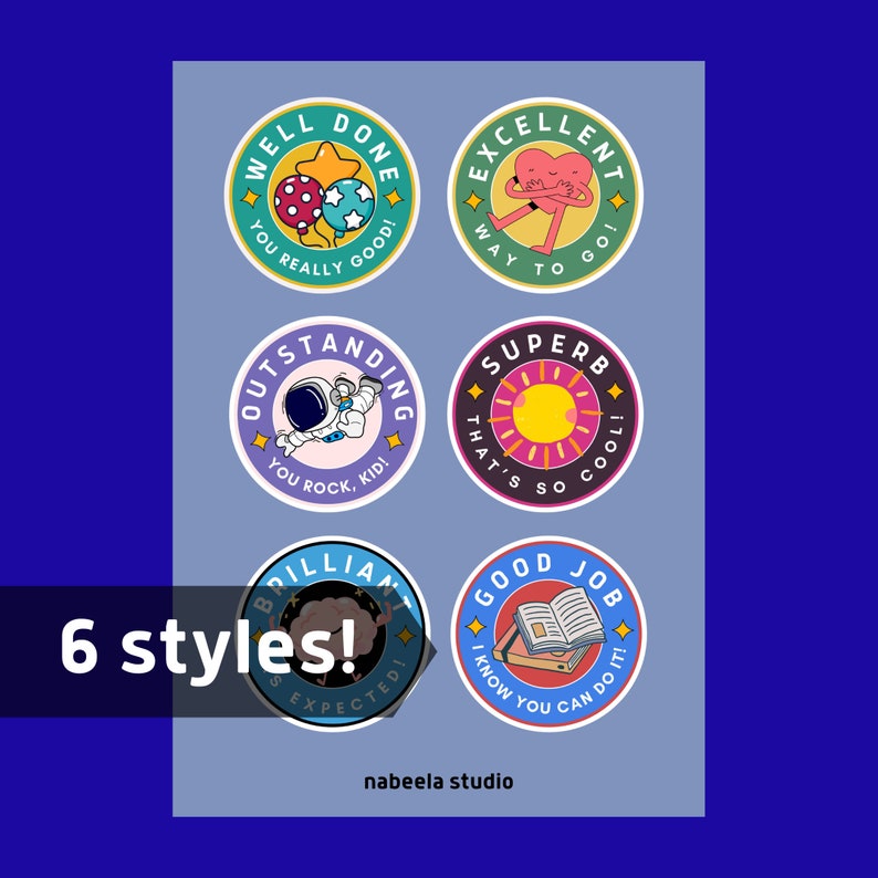 Printable Reward Sticker Sheet for Kids, Customizable Stickers, Instant ...