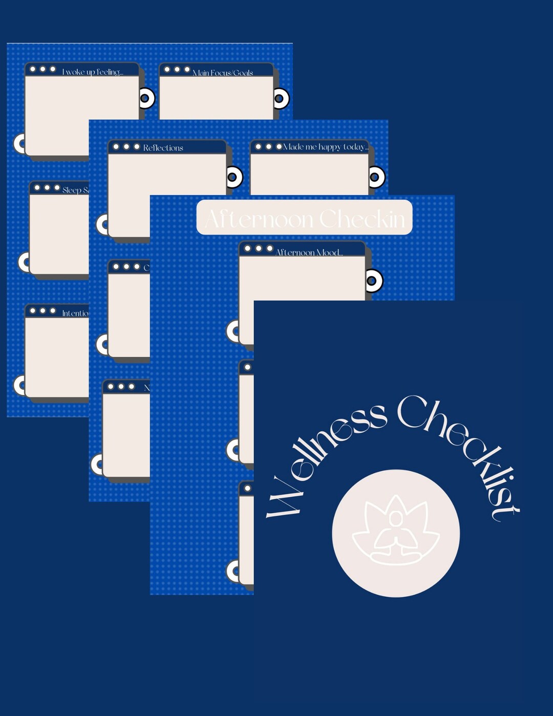 Daily Checklist, Wellness Checklist, Self Care Tracker, Mindfulness ...