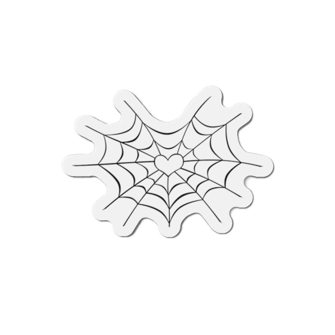 Spider Web Die-cut Magnet, Halloween Decor, Gothic Home Accent, Cute ...