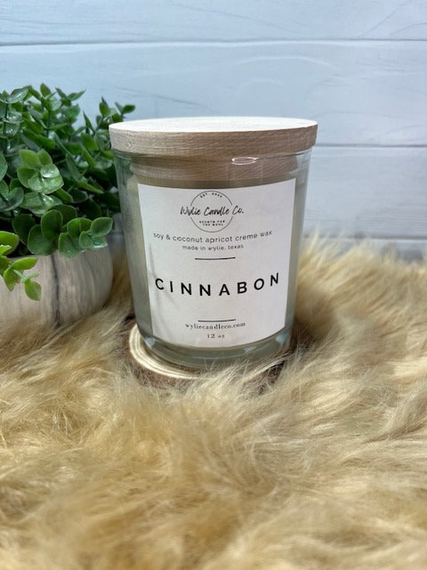 Cinnabon 12 Oz Coconut Apricot Creme Wax Candle With Lid and Wood Wick ...