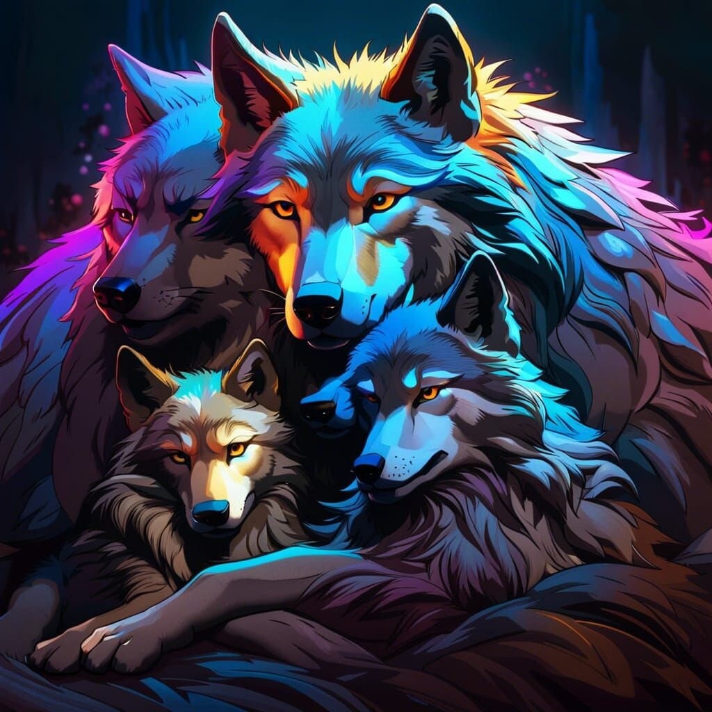 AI Wolf Pack. - Etsy