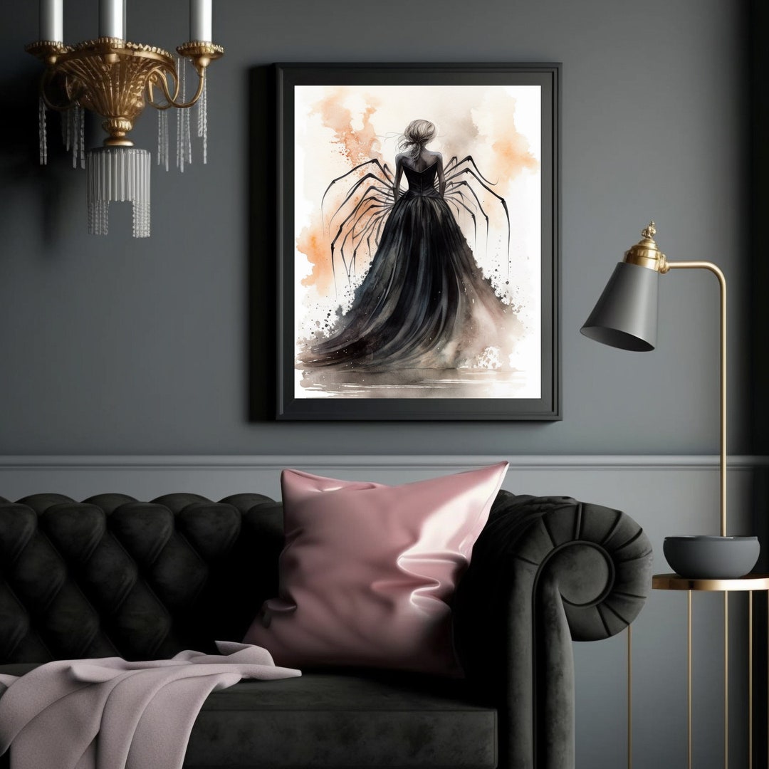 Gothic Art Spider Art Dark Fantasy Gothic Wall Art Dark - Etsy