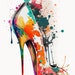 Stiletto Heel in Watercolor Painting of a Stiletto Heel - Etsy Canada