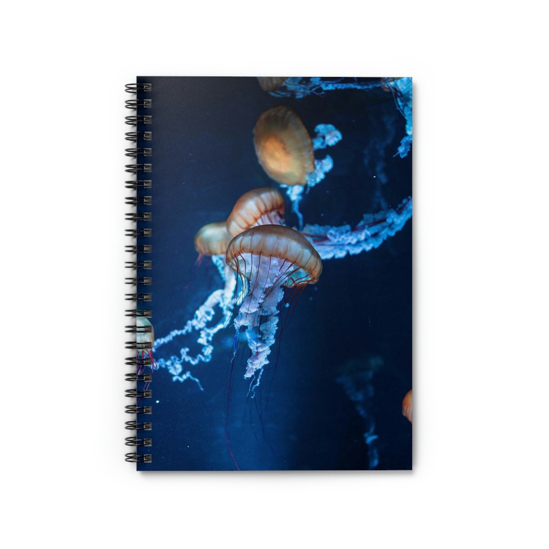 Jellyfish Aquatic Ocean Nature Journal Diary Notebook, Marine Life ...