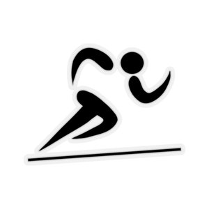 Run Sprinter Exercise Lifting Fitness Sticker, Laptop Sticker, Water ...