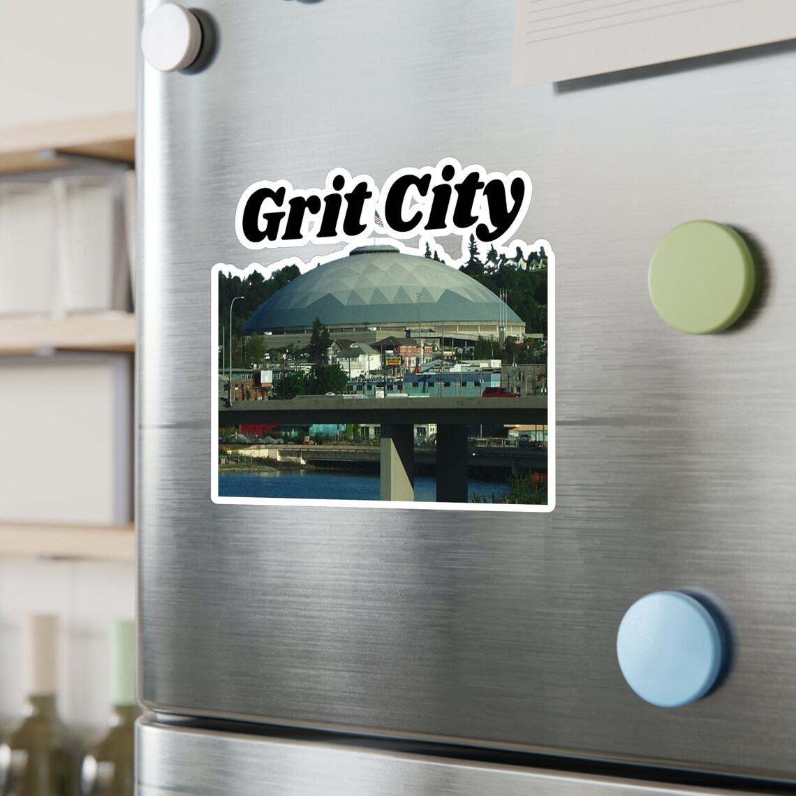 Grit City Tacoma Dome Washington State PNW Vinyl Decal Laptop Water ...