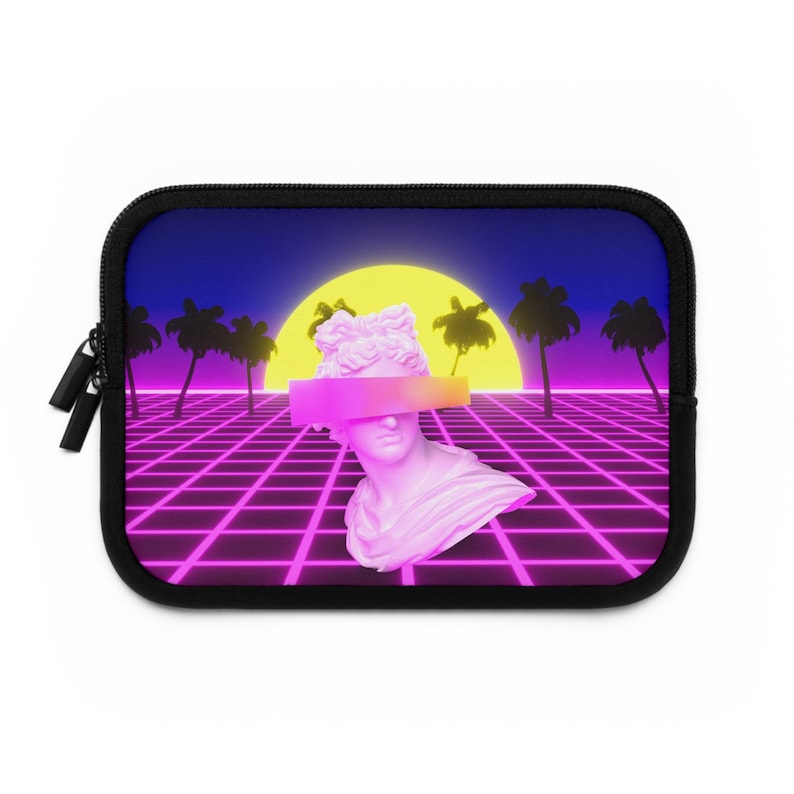 Aesthetic Vaporwave Stoic Cyberpunk Synthwave Laptop Sleeve, Computer ...