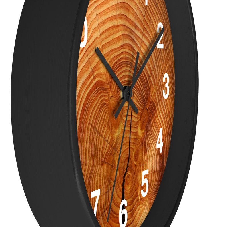 Aesthetic Natural Tree Ring Woodgrain Boho Chic Wall Clock - Etsy