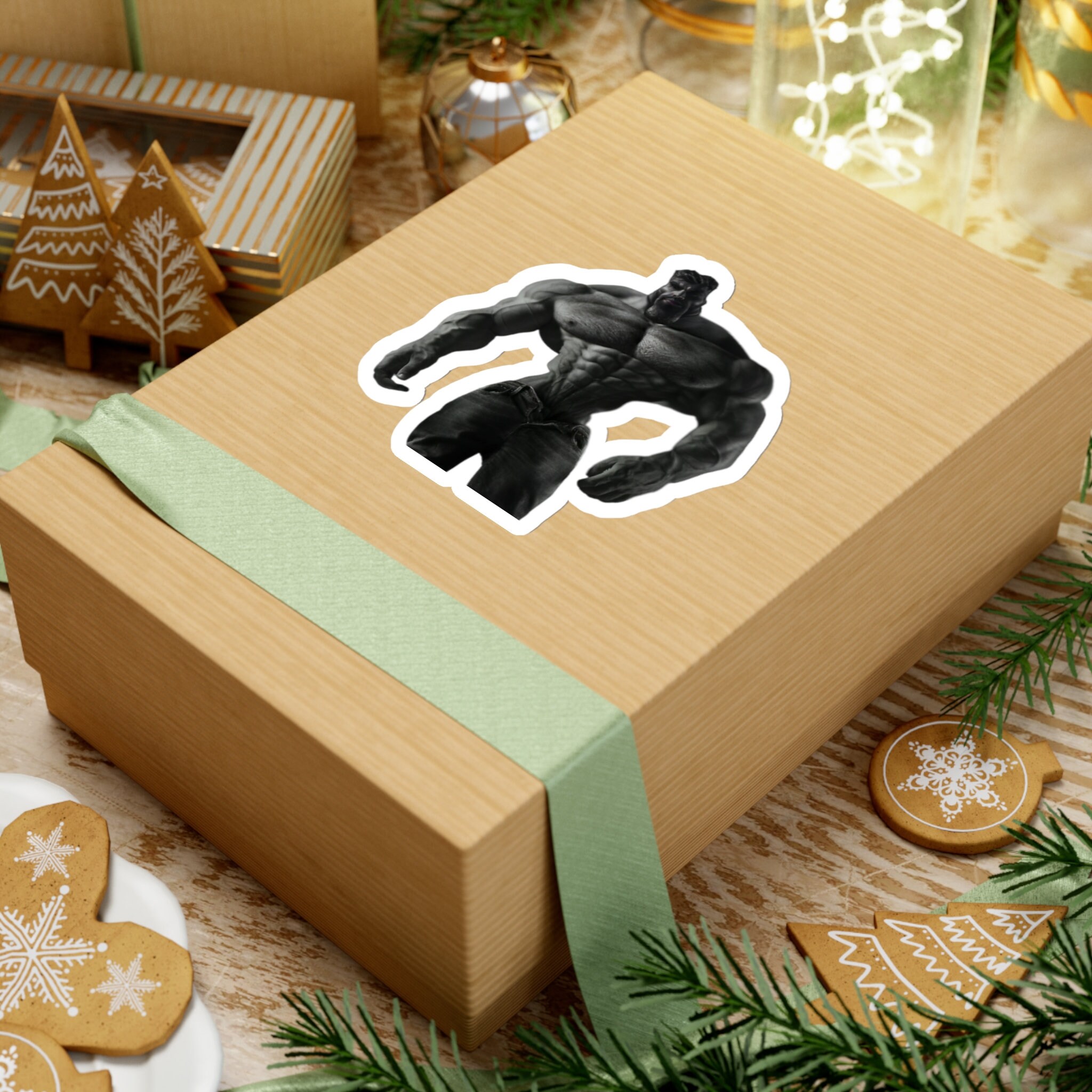 Buff Giga Chad Goofy Meme Laptop Water Bottle Tablet MacBook Pro ...