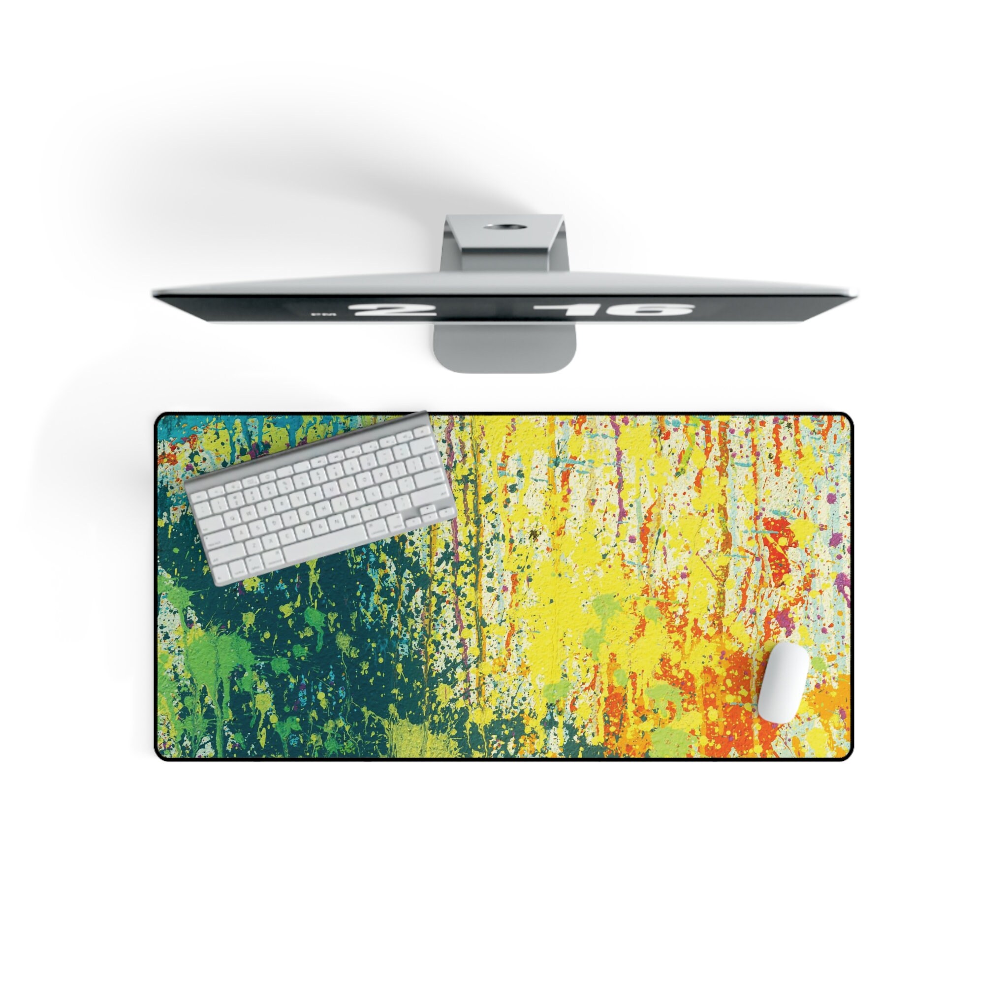Aesthetic Modern Jackson Pollock Style Art Vibe Mouse Pad Computer Tech ...