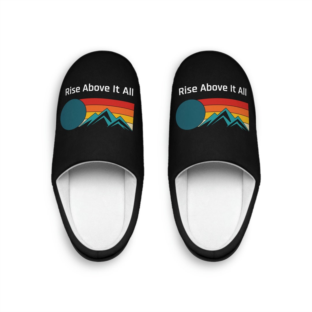 Sunset Sky Mountain Indoor Slippers - Etsy