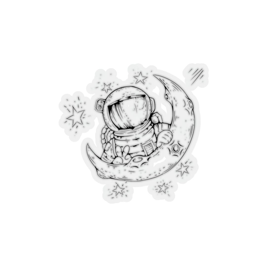 Astronomy Astronaut Space Stars Moon Science Gift Sticker, Cosmos ...