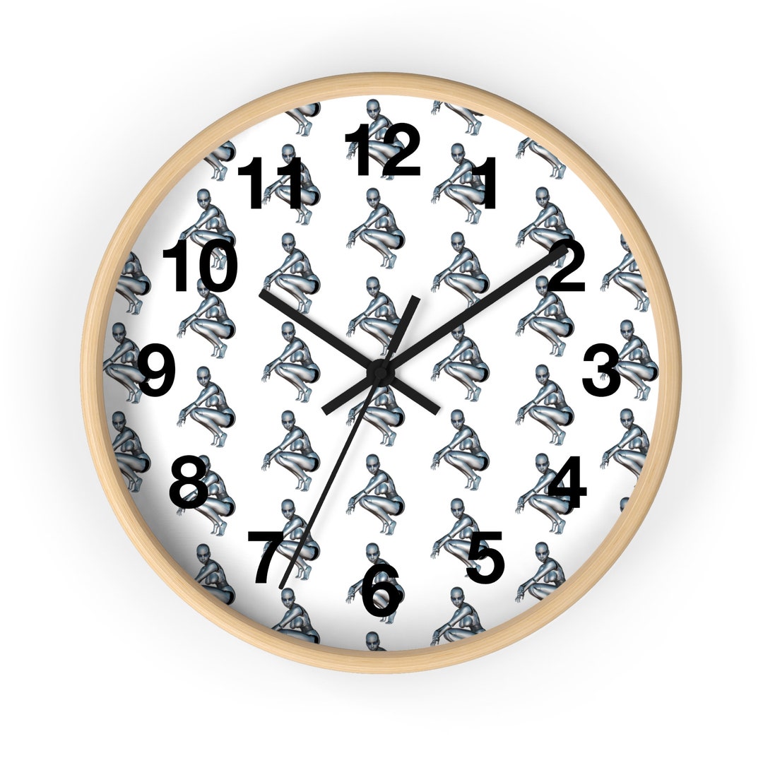Futuristic Robotic AI Girl Woman Cyborg Cyber Punk Round Wall Decor 10 ...