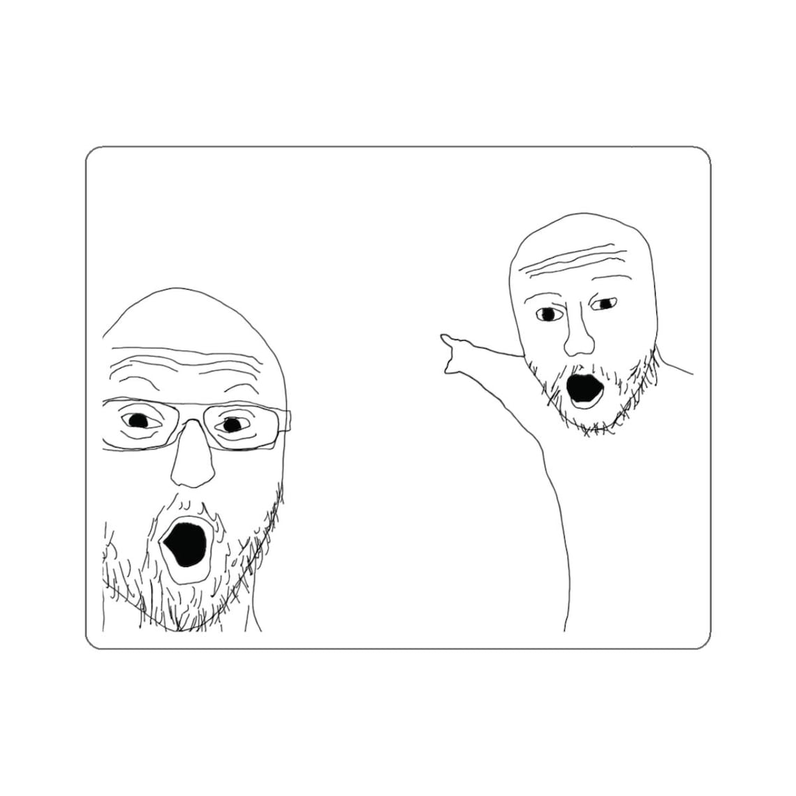 Two Soyjacks Wojak Woke Vegan Soy Point Pointing Soylennial Funny Meme ...