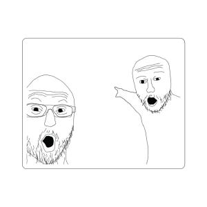 Two Soyjacks Wojak Woke Vegan Soy Point Pointing Soylennial Funny Meme ...