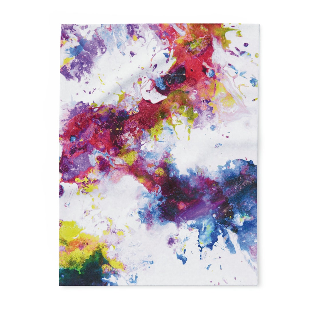 Trippy Hippy Psychedelic Far Out Tie Dye Pattern Arctic Fleece Blanket ...