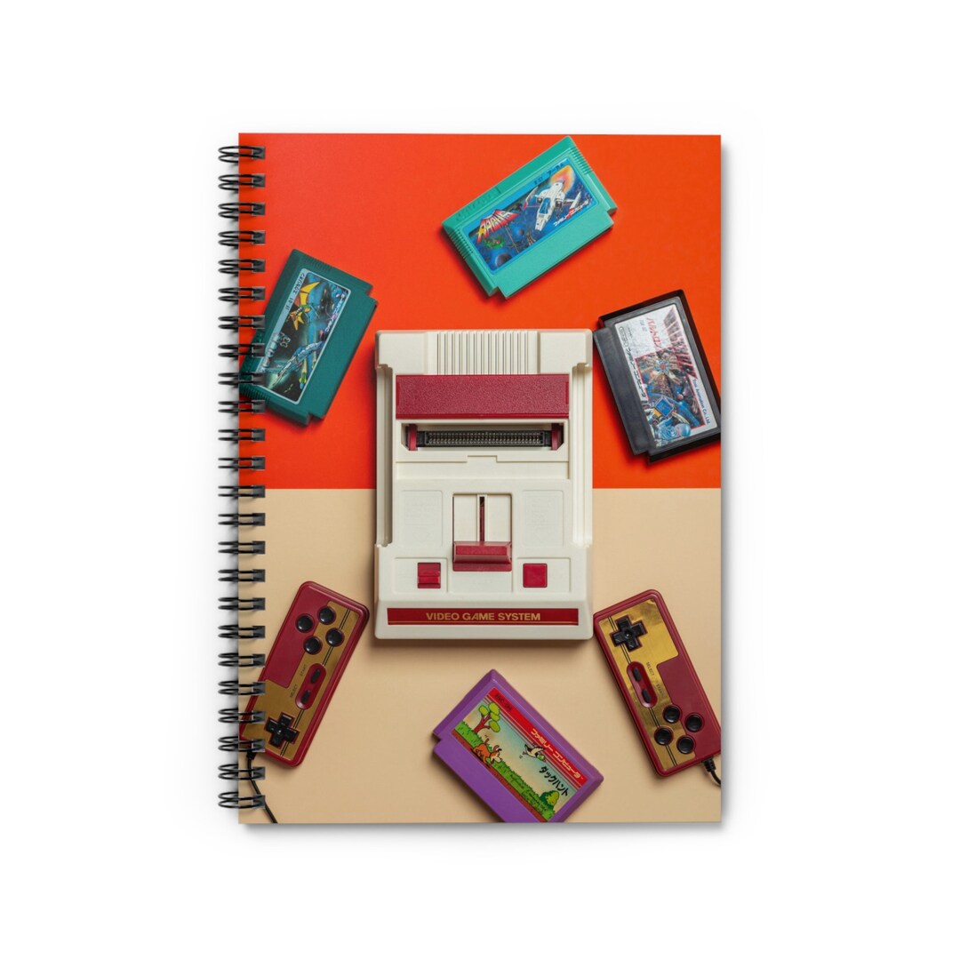 Vintage Retro Video Game System 90s Nostalgia Diary Journal Ruled Line ...
