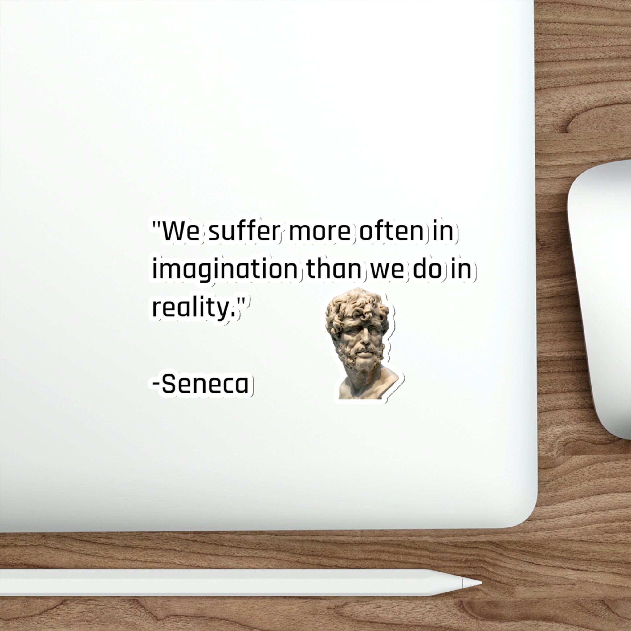 Stoic Stoicism Philosophy Wisdom Seneca Quote We Suffer More in ...