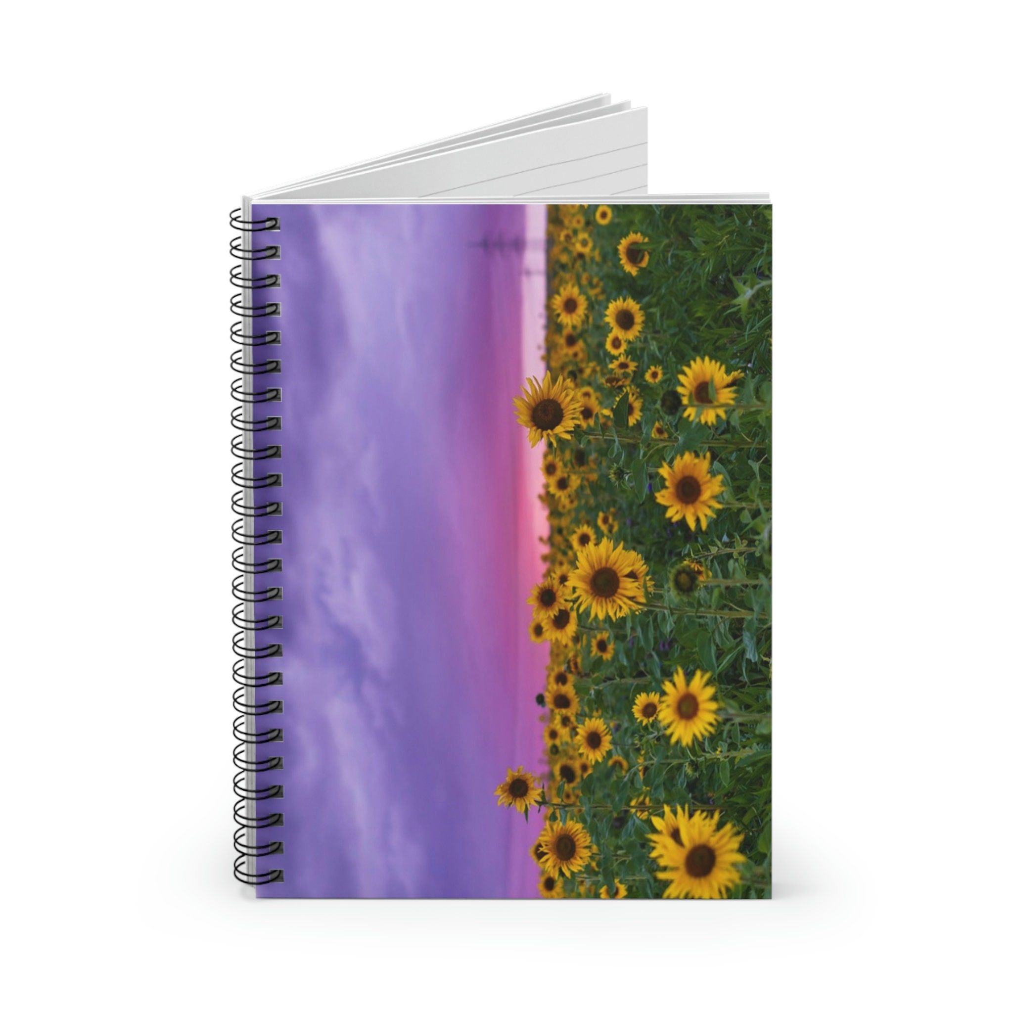Sunflower Spiral Notebook, Daily Journal, Personal Diary - Etsy