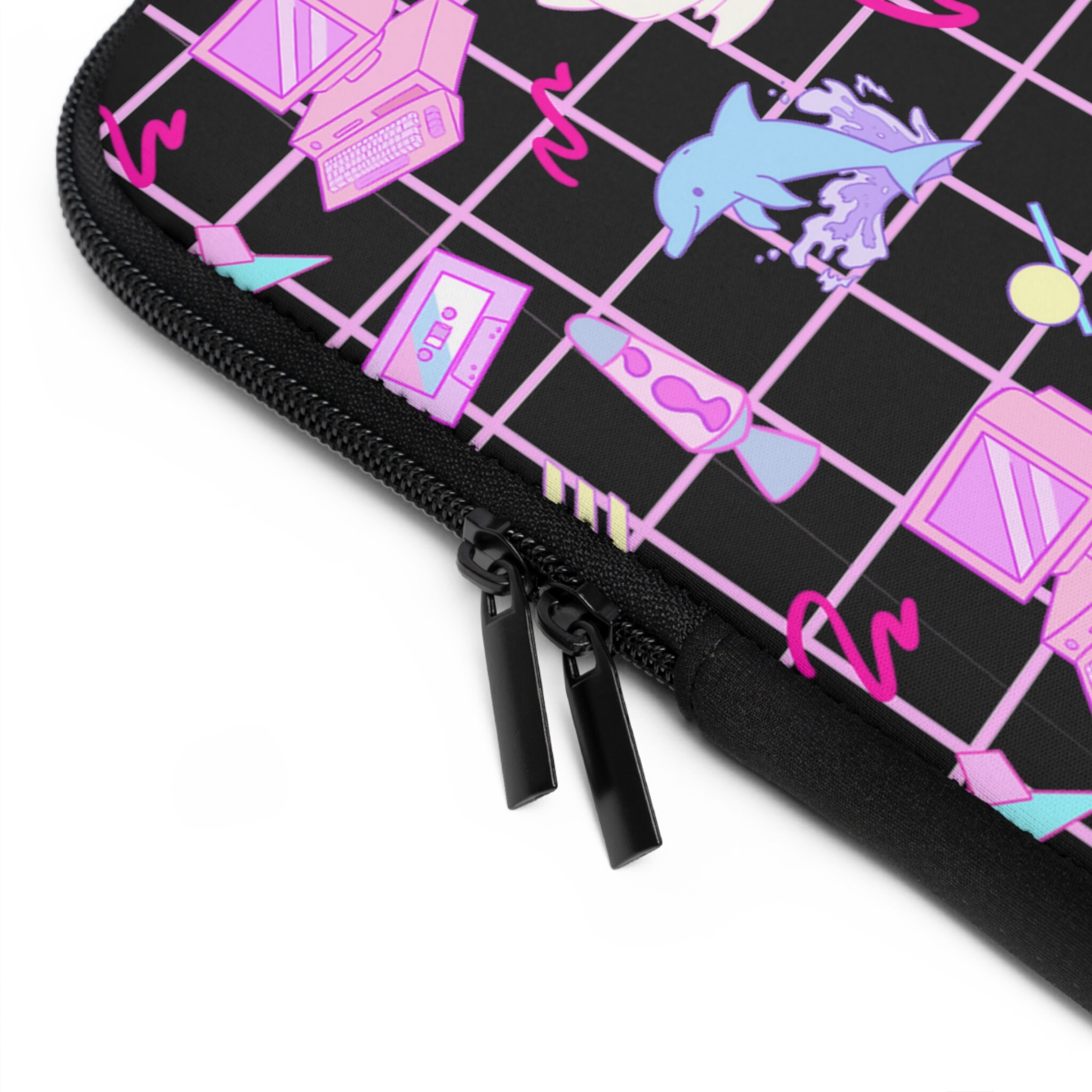 Vaporwave Retrowave 80s 90s Aesthetic Vibe Laptop Sleeve, Computer Case ...