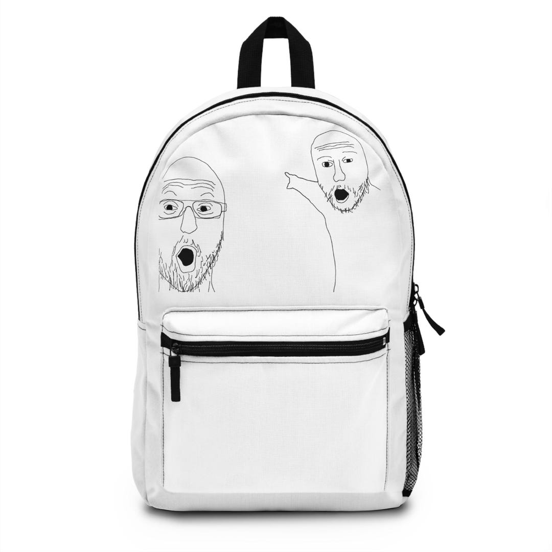 Two Soyjacks Soylennial Wojak Soypoint Pointing Art Meme Backpack ...