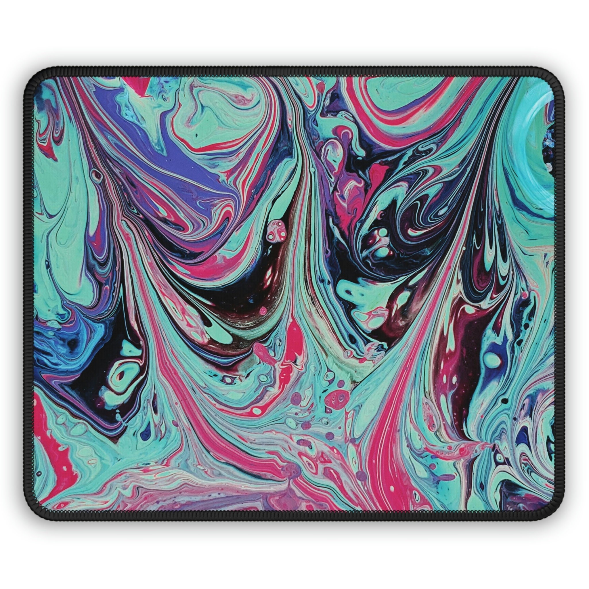 Vibrant Abstract Boho Paint Swirl Mouse Pad, Home Decor, Office Decor ...