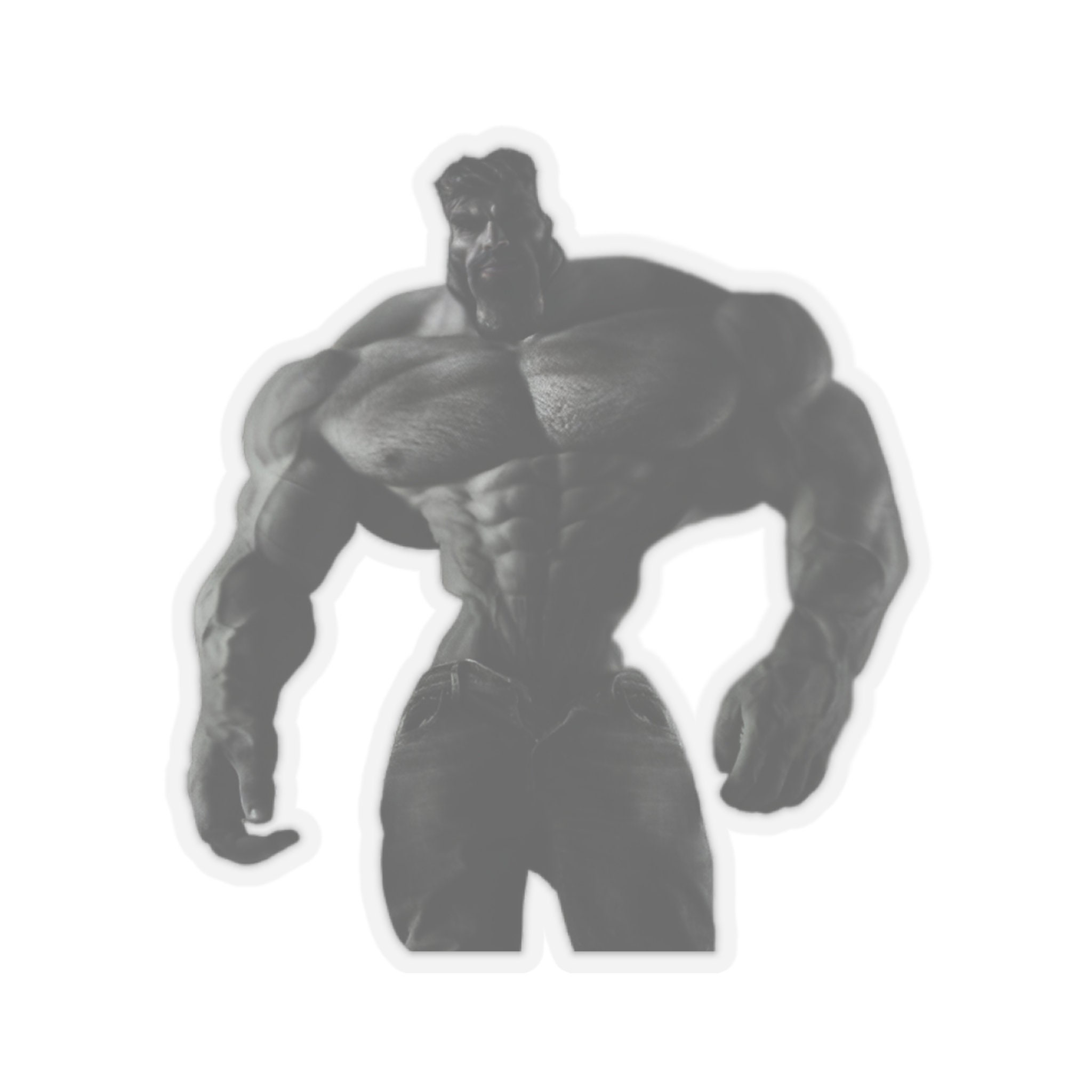 Buff Giga Chad Goofy Meme Laptop Water Bottle Tablet Macbook Pro Sticker Etsy