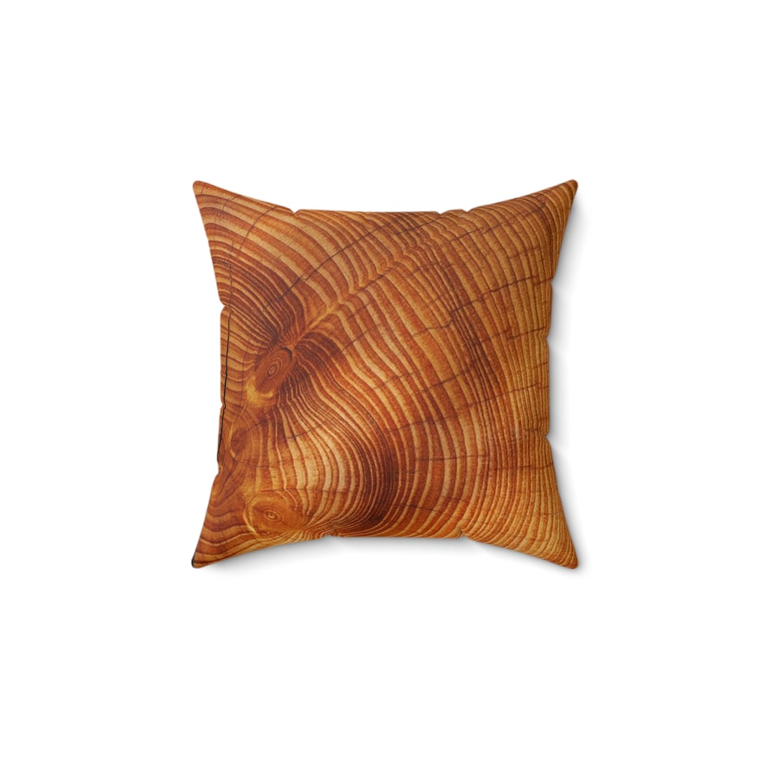 Natural Tree Ring Woodgrain Nature Pillow, Travel Pillow, Plane Pillow ...