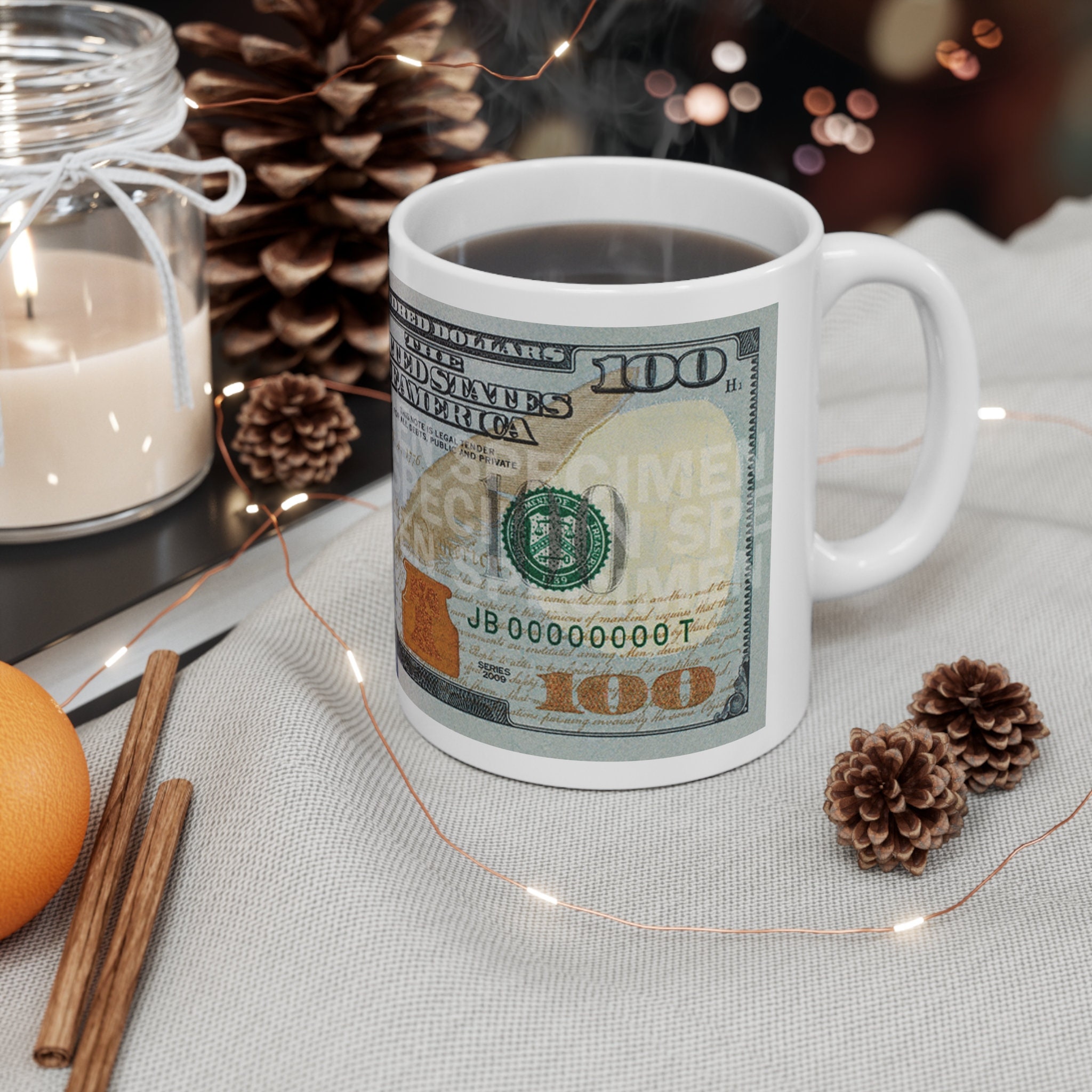 Benjamin Franklin 100 Bill Ceramic Gift Coffee Tea Wine Mug 11oz - Etsy