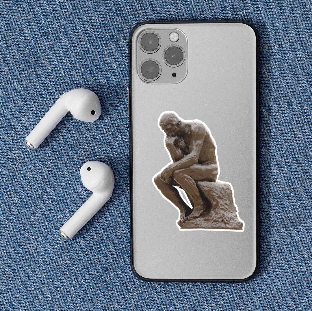 Classic Art Realism the Thinker Sticker Auguste Rodin - Etsy