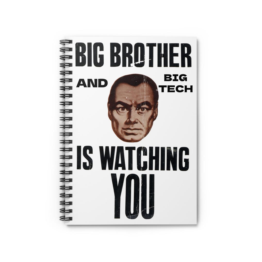1984 George Orwell Big Brother is Watching Technocracy Big Tech Data ...