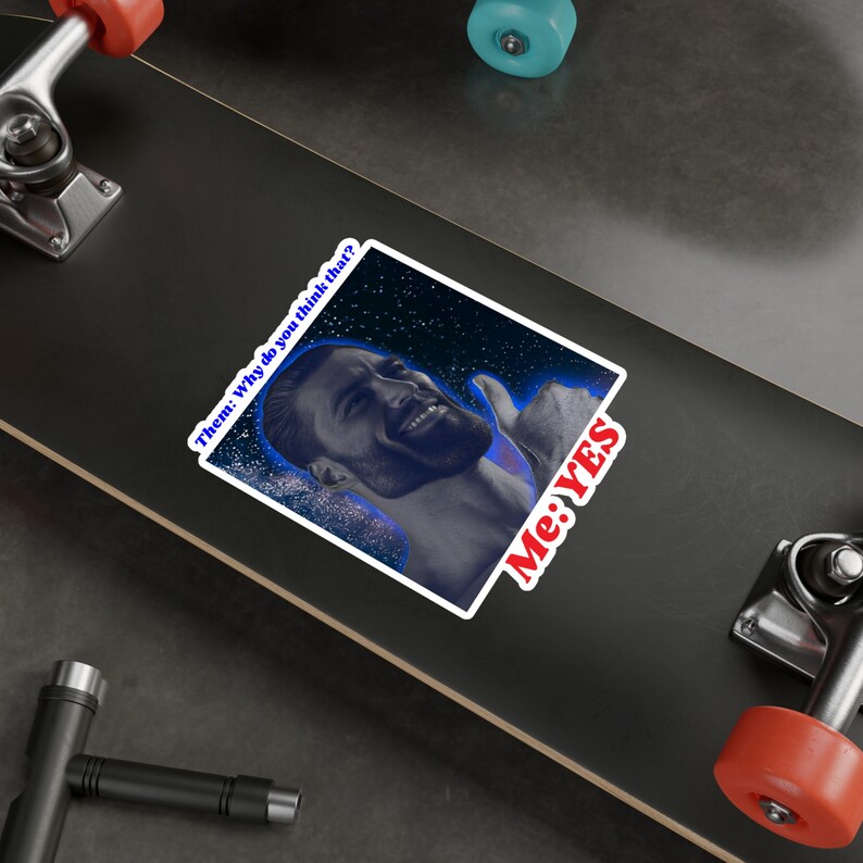 Giga Chad Yes Confidence Funny Joke Meme Gift Vinyl Decal - Etsy