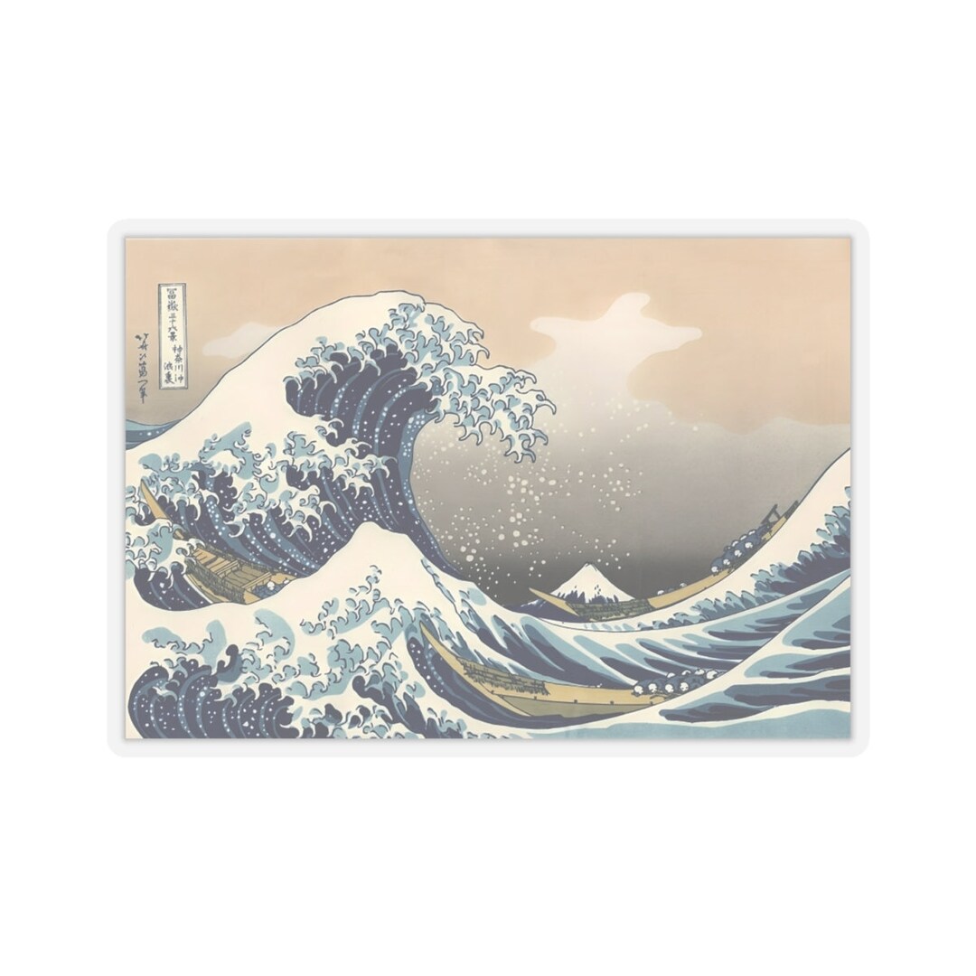 Japanese Tsunami Waves Mt. Fuji Japan the Great Wave off Kanagawa Art ...