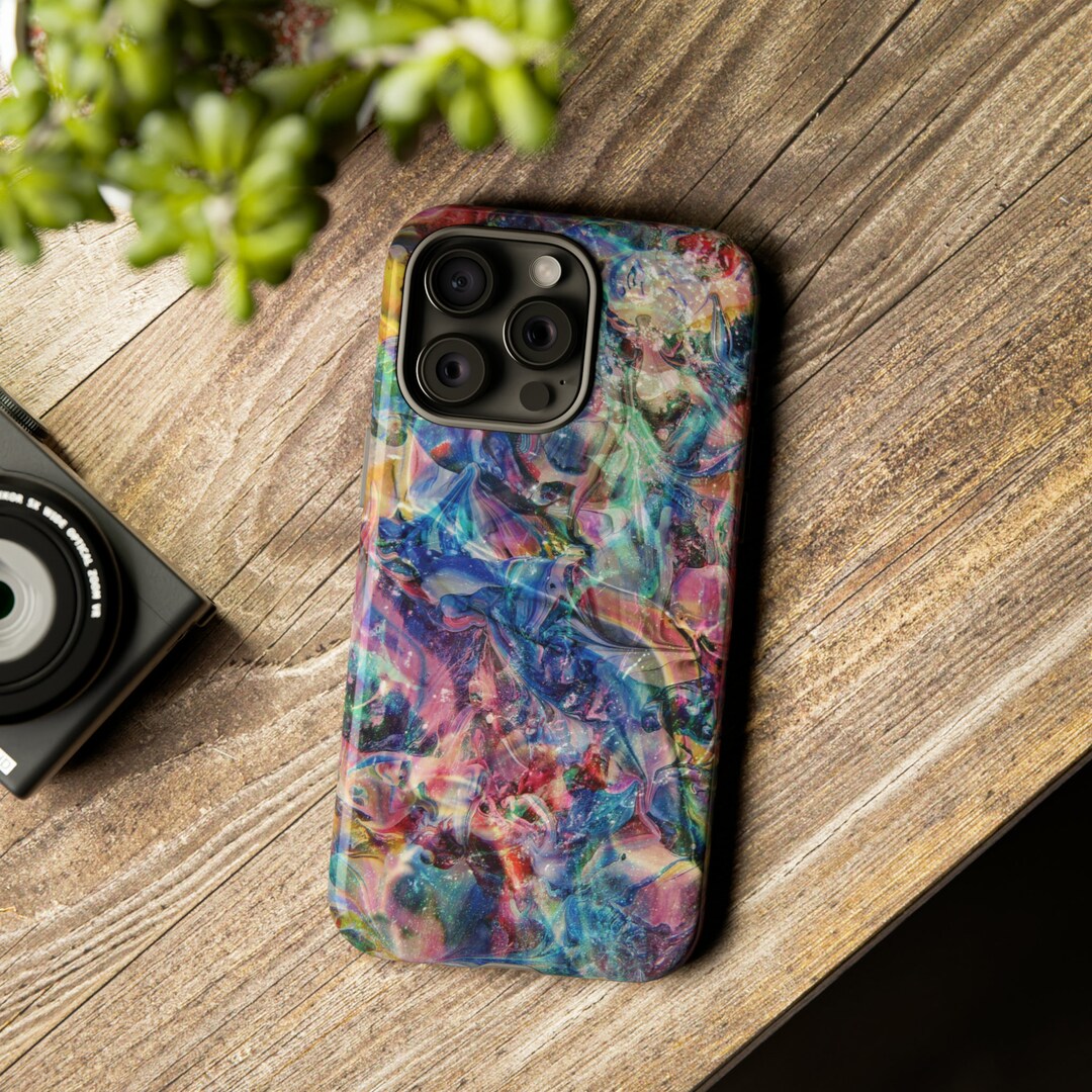 Psychedelic Trippy Pretty Colorful Hippy Gift Phone Case, Impact ...
