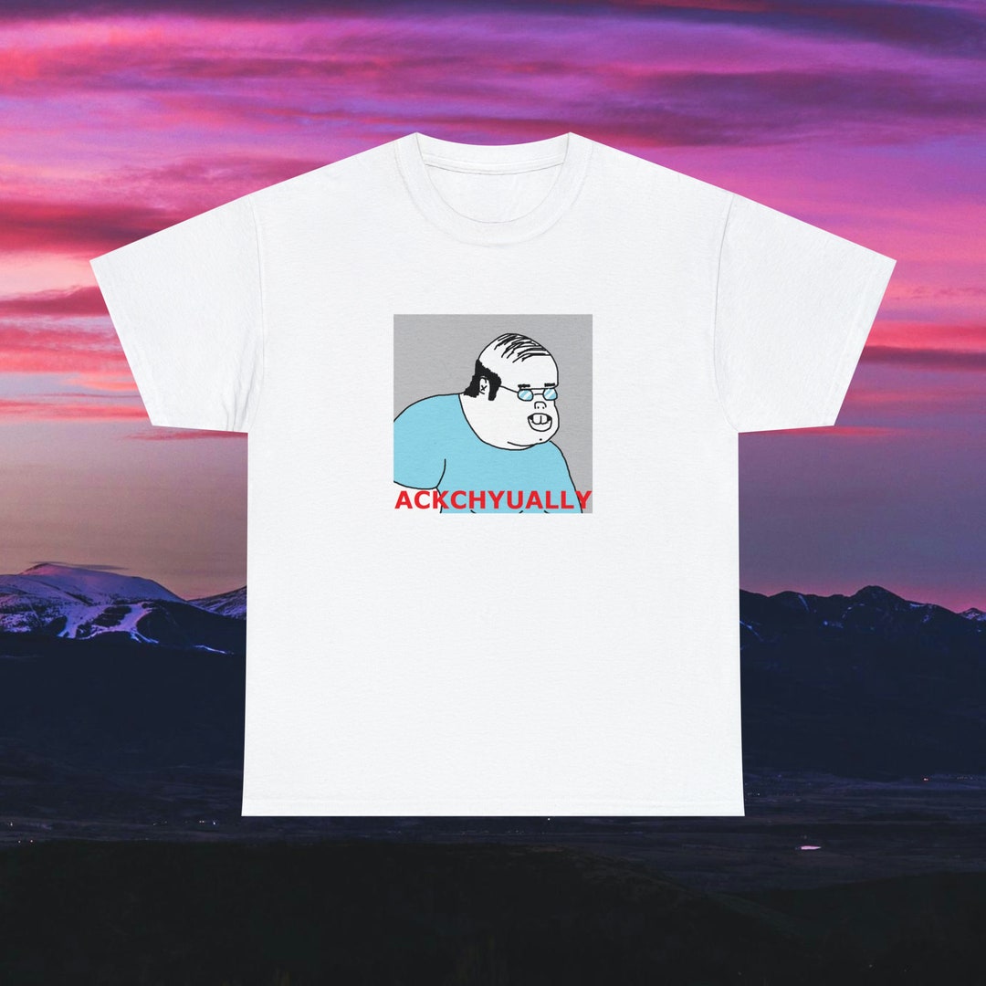 Funny Know It All Ackchyually Actually Nerd Dork Geek T Shirt Unisex ...