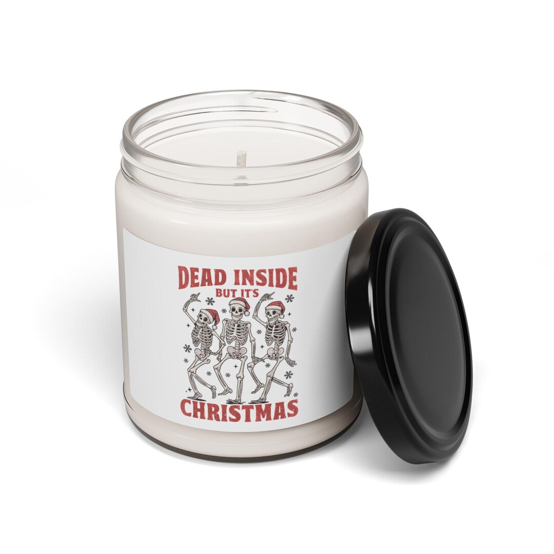 Funny Christmas Xmas Dead Inside Holiday Spirit Dancing Skeletons Joke ...