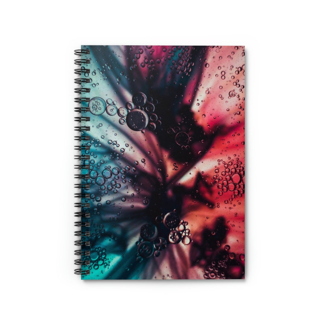 Colorful Water Splash Bubble Journal Notebook, Daily Journal, Study ...