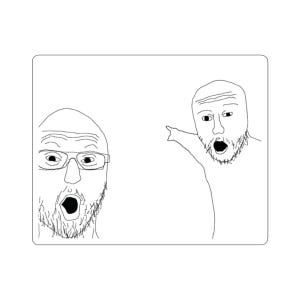 Two Soyjacks Wojak Woke Vegan Soy Point Pointing Soylennial Funny Meme ...