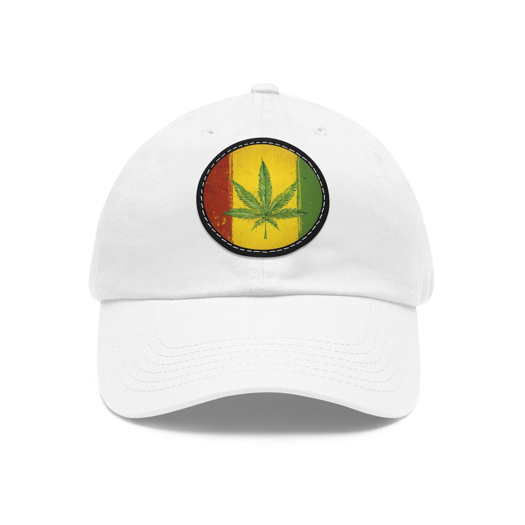 Rasta Rastafari Rastafarian Flag Ganja Weed Herb Pot Leaf 420 Dad Hat ...