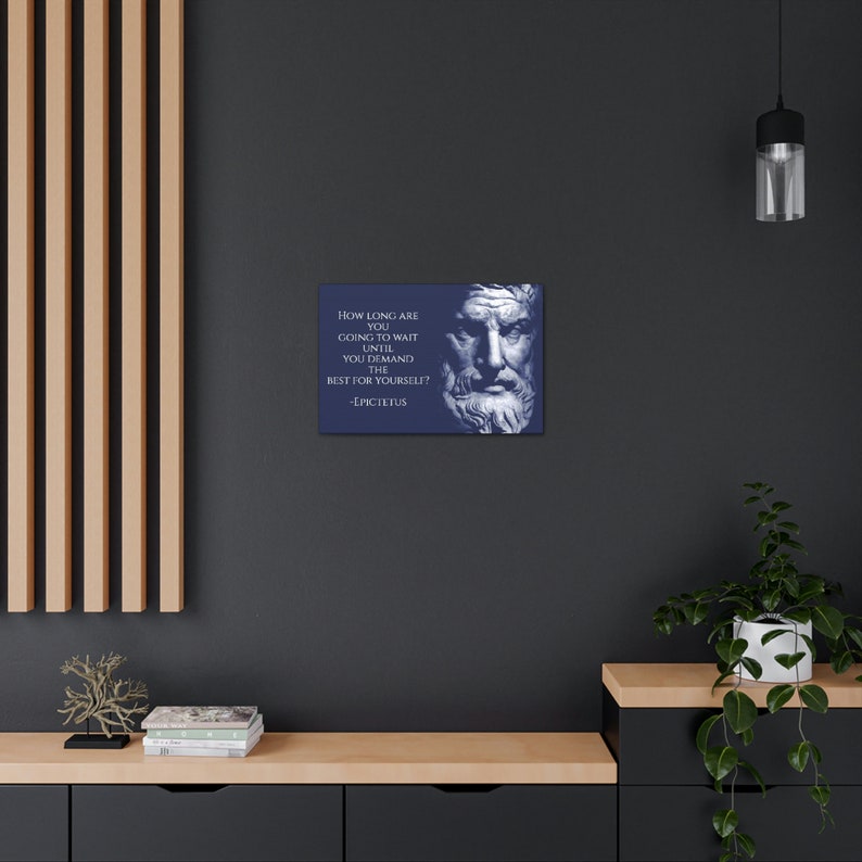 Epictetus Stoic Philosophy Quote Canvas, Philosophy Quote Poster ...
