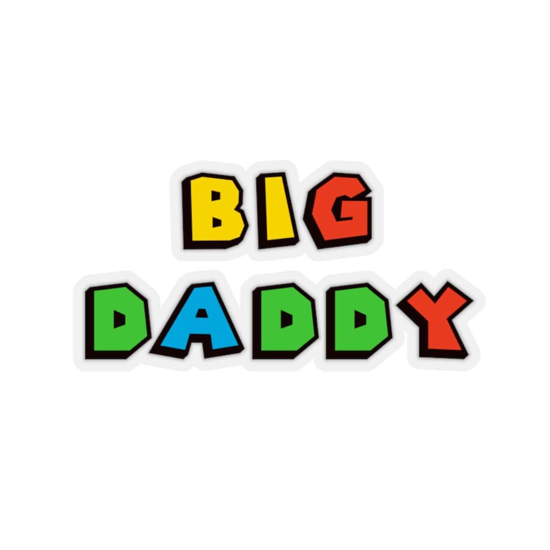 Big Daddy Father's Day Dad Gift Laptop Water Bottle Guitar Case Sticker ...