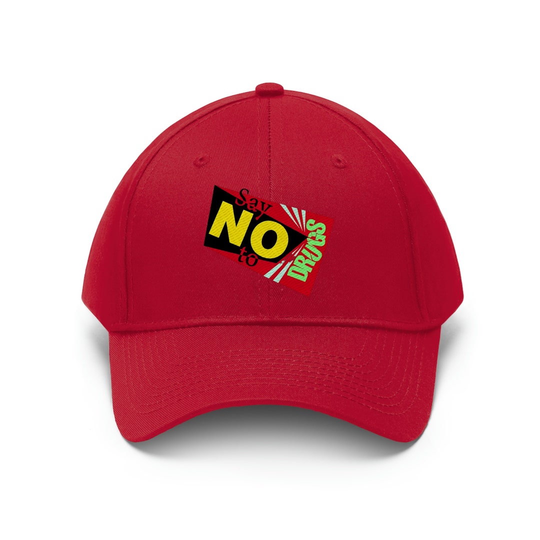Retro Aesthetic Say No to Drugs Hat, Drug Free Awareness Hat - Etsy