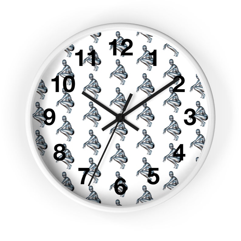 Futuristic Robotic AI Girl Woman Cyborg Cyber Punk Round Wall Decor 10 ...