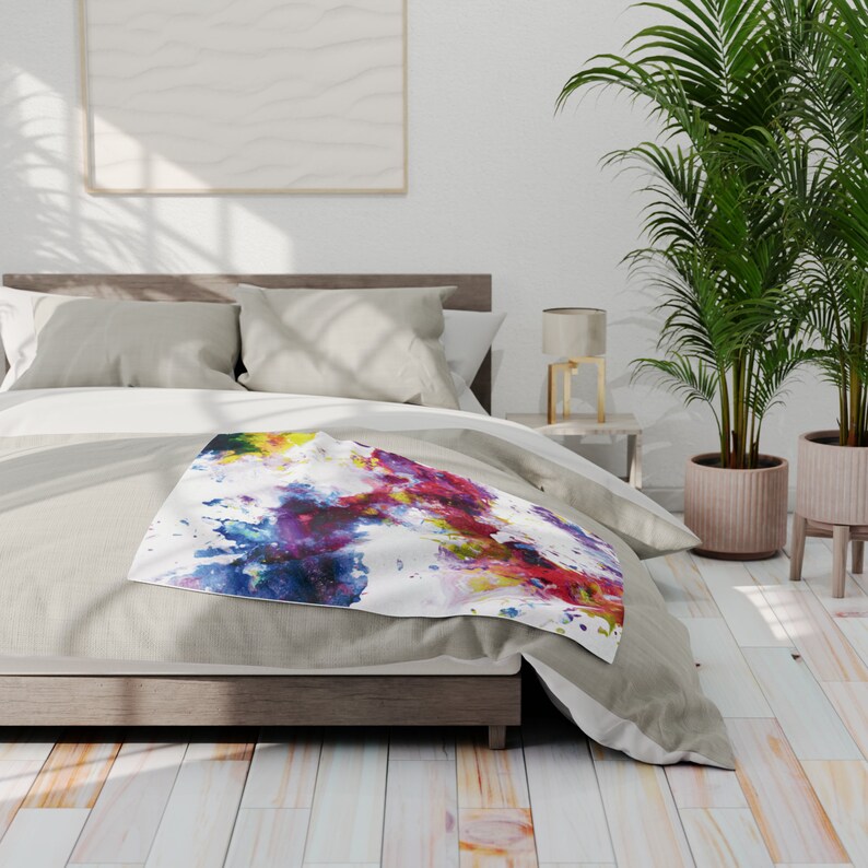 Trippy Hippy Psychedelic Far Out Tie Dye Pattern Arctic Fleece Blanket ...