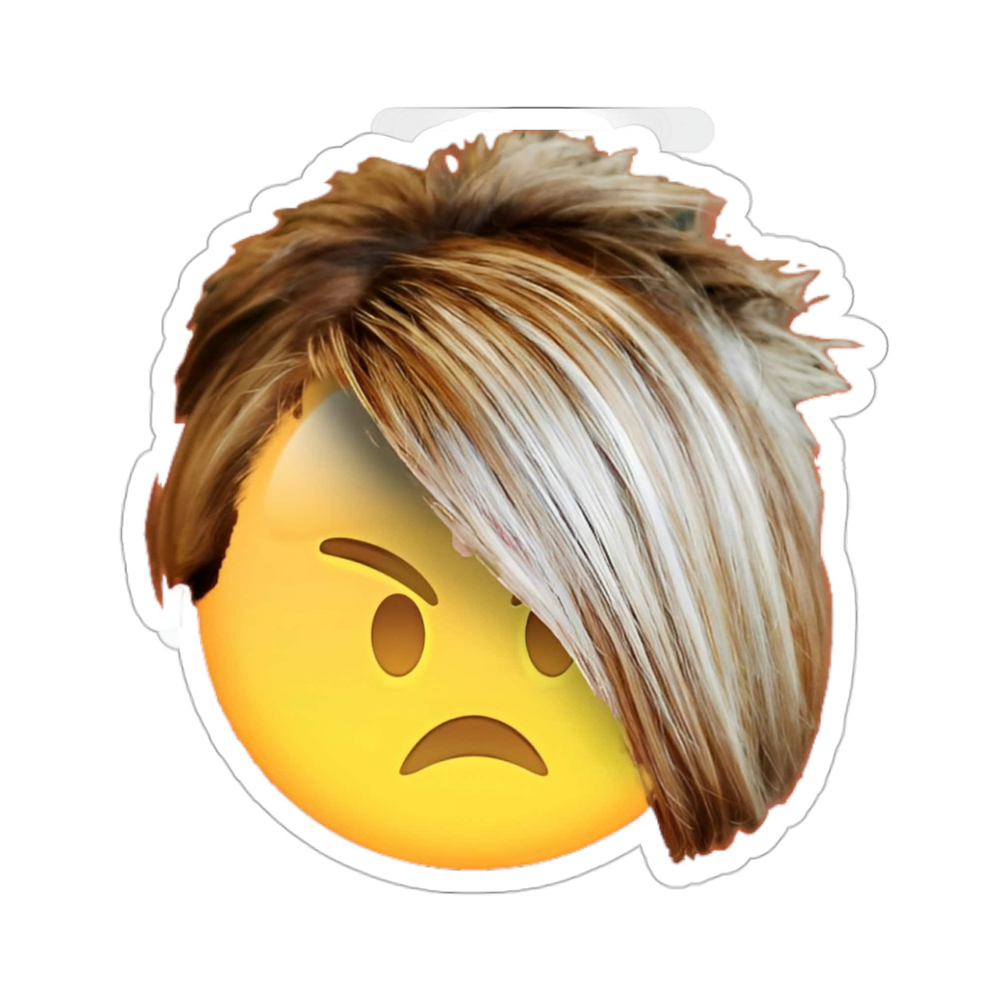 Funny Angry Karen Emoji Meme Sticker, Laptop Sticker, Water Bottle ...