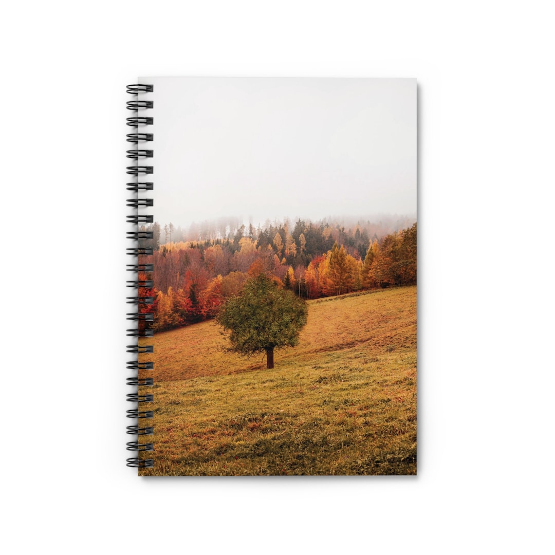 Autumn Leaves Fall Foliage Forest Diary Journal Ruled Line Notebook - Etsy