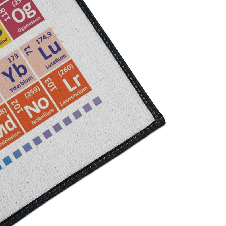 Periodic Table of Elements Chemistry Floor Mat Home Decor - Etsy