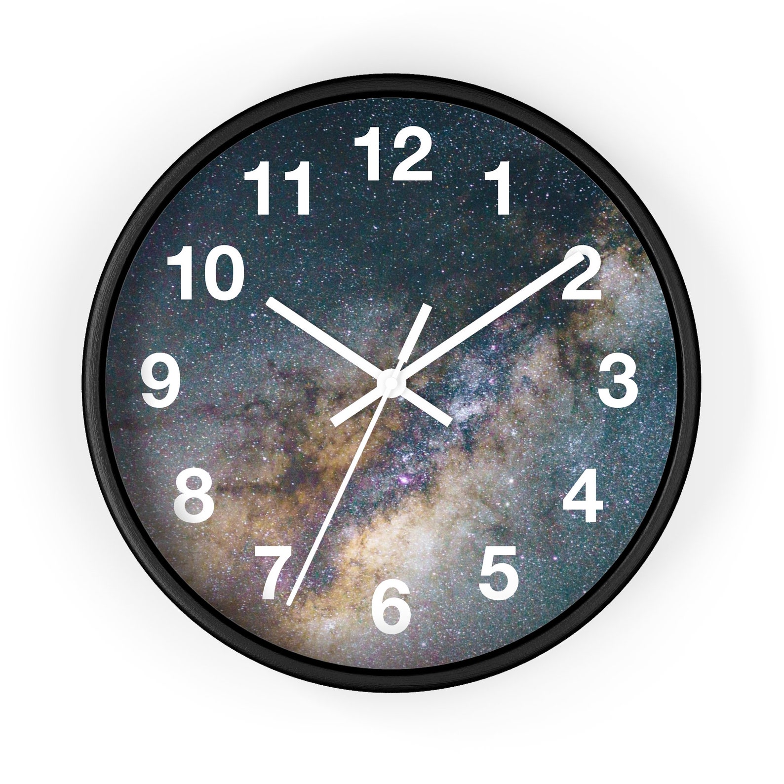 Galaxy Outer Space Stars Universe Astronomy Wall Hanging Clock, Home ...