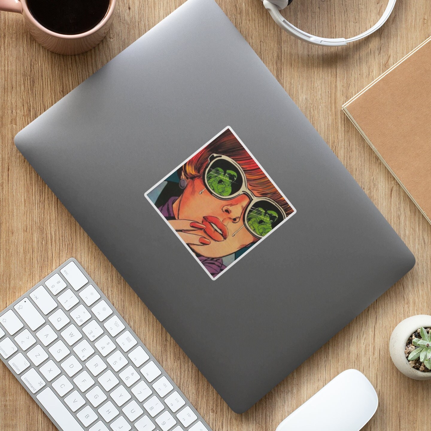 Vintage Retro Sticker, Pop Art Sticker, Crying Lady Sticker - Etsy